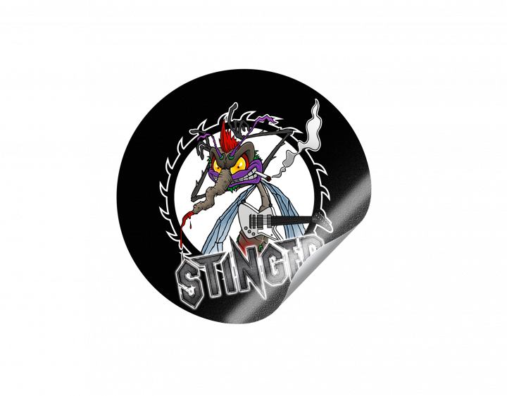 Sticker STINGER „Mosquito“ rund 8cm › STINGER ONLINESHOP